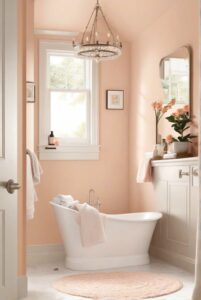 Peach Fuzz Paradise: Soft Peachy Serenity for Your Bathroom (SW 6638 ...