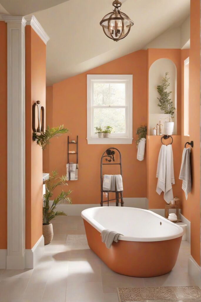Organic Orange Oasis: Earthy Bliss for Your Bathroom (SW 6875 ...