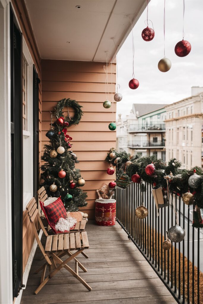 Creative Ways to Hang Ornaments on Your Balcony for the Holidays ...