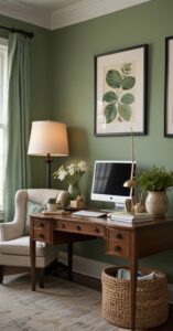How I Decor My Sage Green Office: 5 Ideas for a Serene Workspace ...