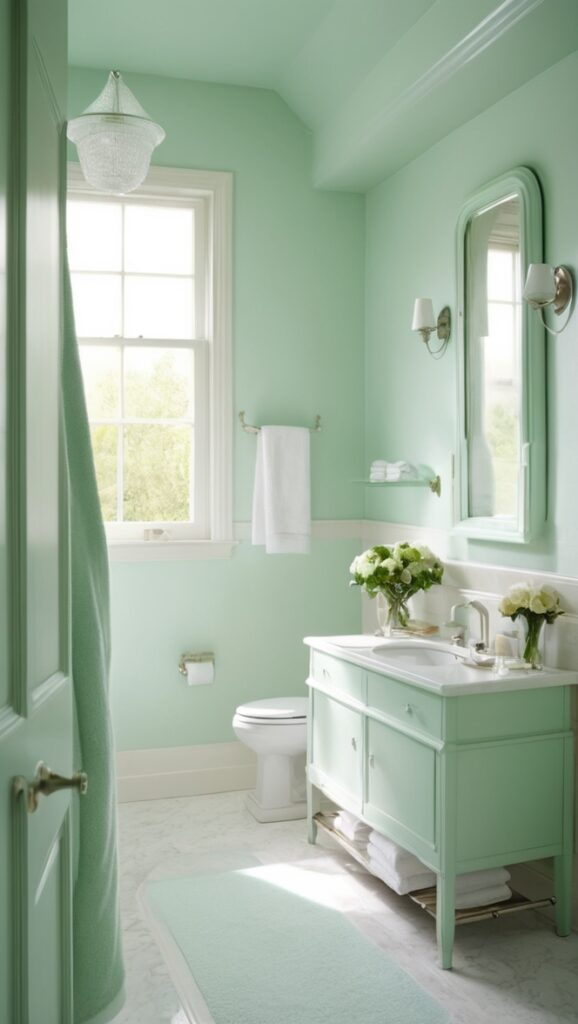 How can I create a serene mint green bathroom? ? - upgradesign.blog