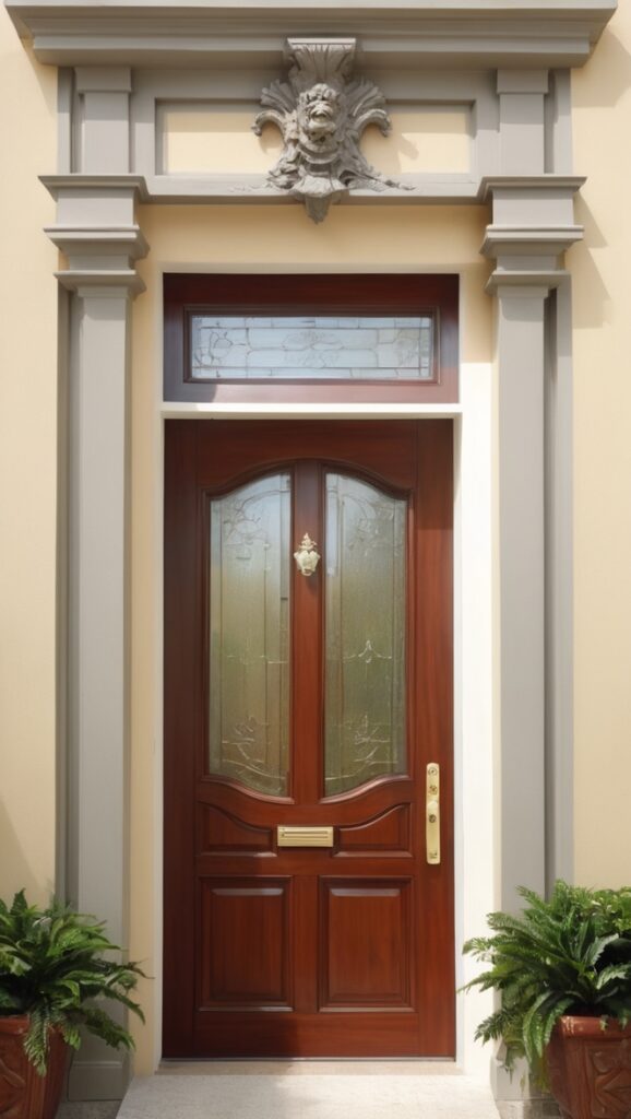 How can I enhance my homes curb appeal with a stylish main door frame ...
