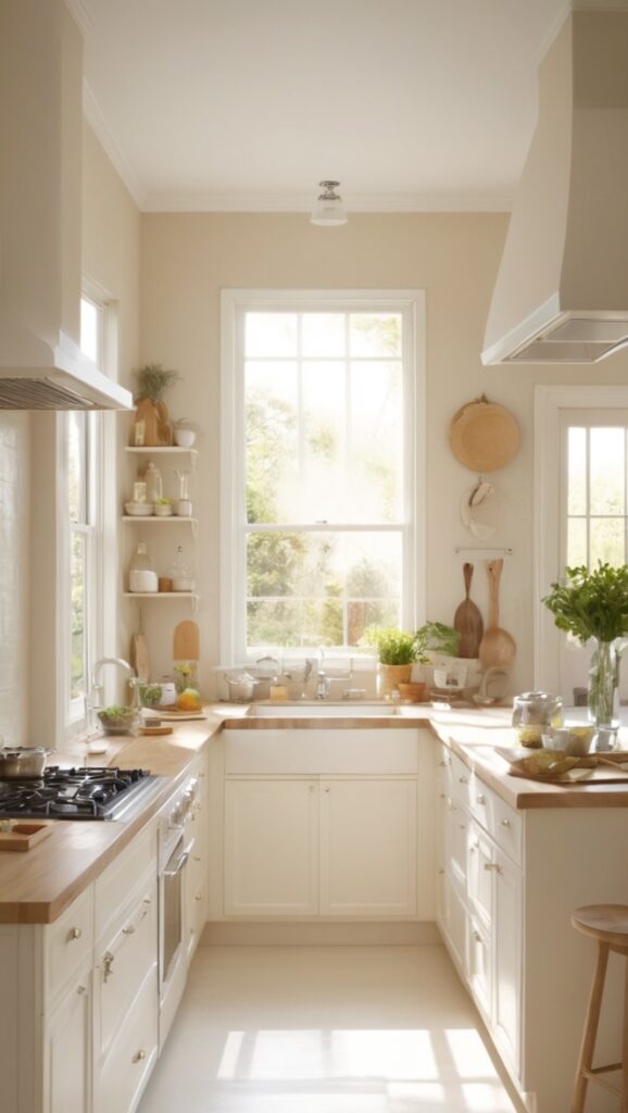How can I create a stylish white and beige kitchen? ? - upgradesign.blog